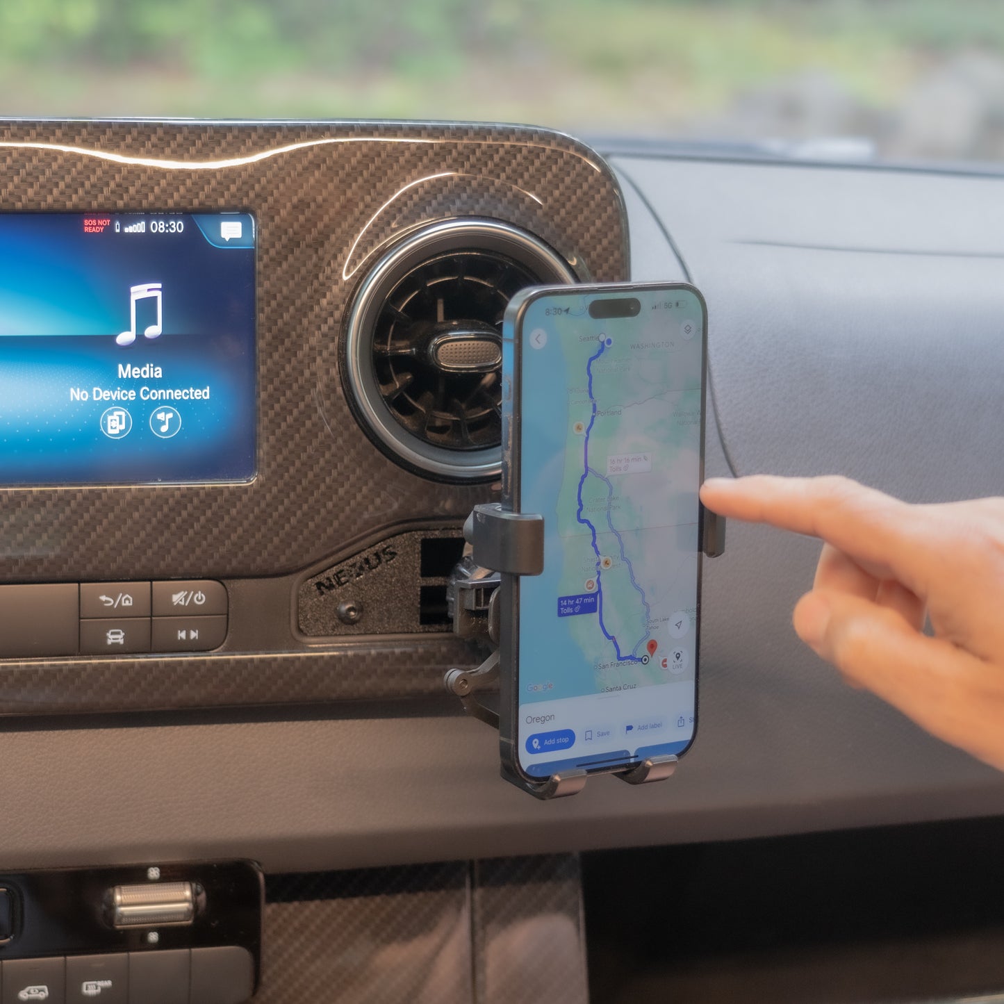 NEXUS Smartphone Cubby Adapter for VS30 Mercedes-Benz Sprinter Vans an ...